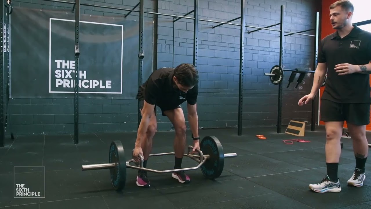 Trap Bar Deadlift Clean Pull - YouTube