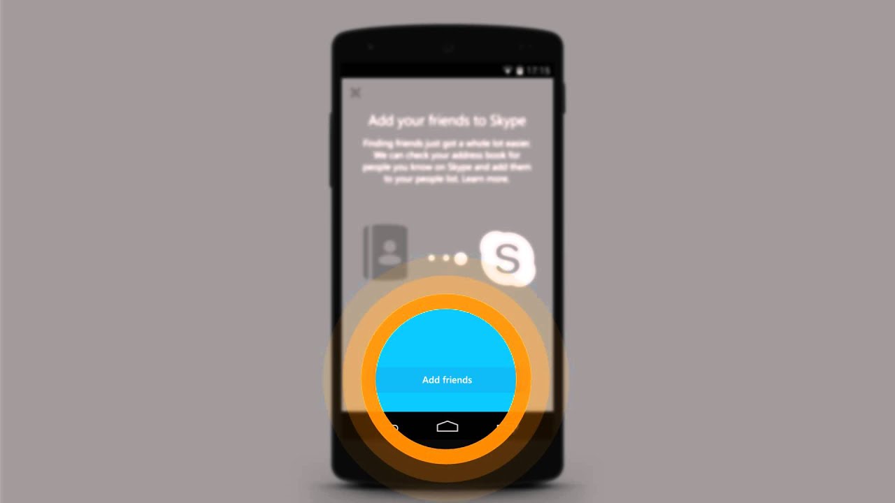 Skype Essentials for Android Phone: How to Find Friends on Skype - YouTube