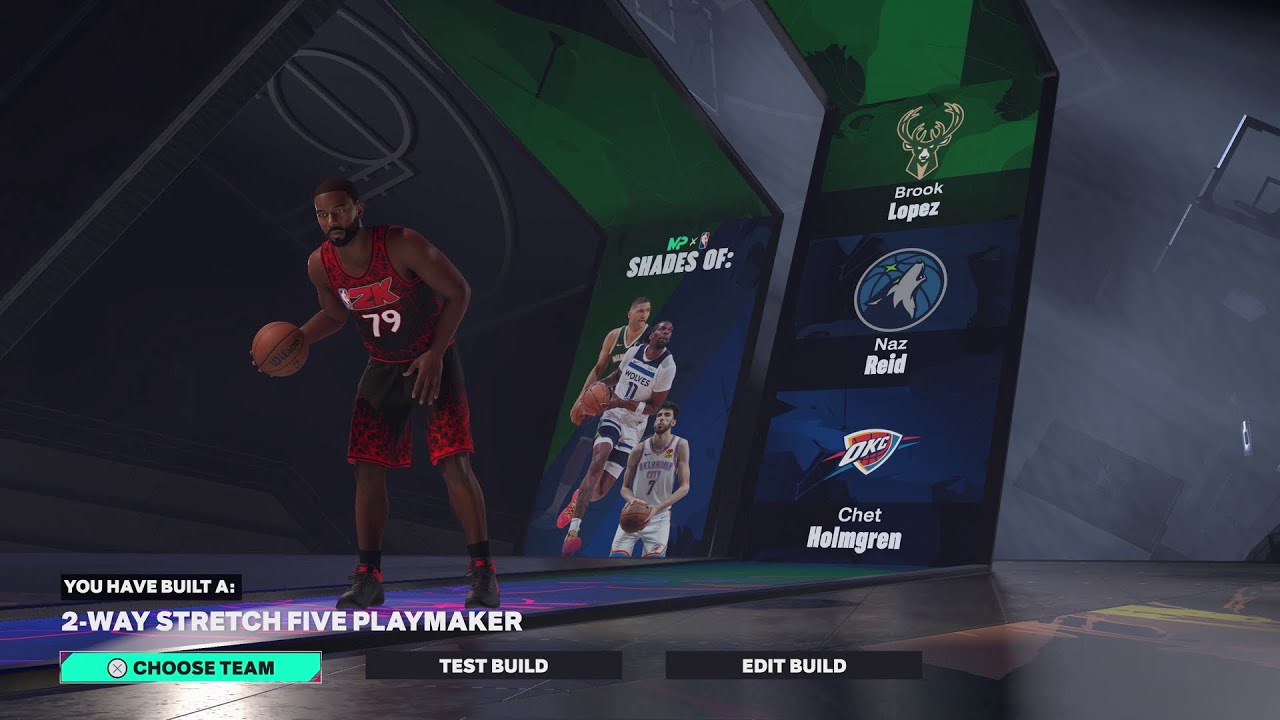 NBA 2K25 RARE BUILDS - 2-WAY STRETCH FIVE PLAYMAKER - YouTube