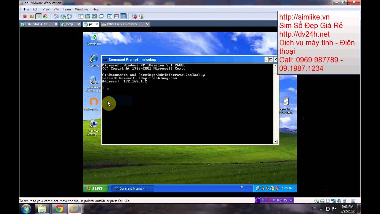 XP client Join Domain OpenLdap - YouTube