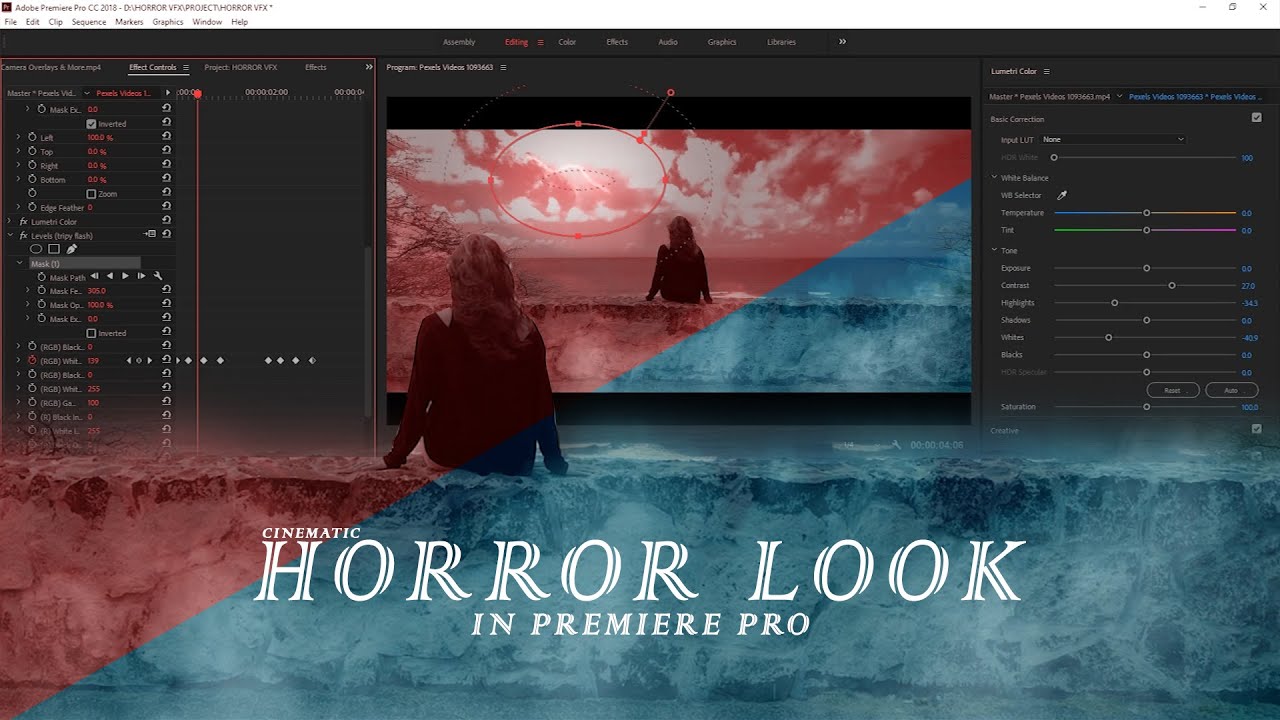How To Make Horror Look VFX In Premiere pro Without After Effect ...