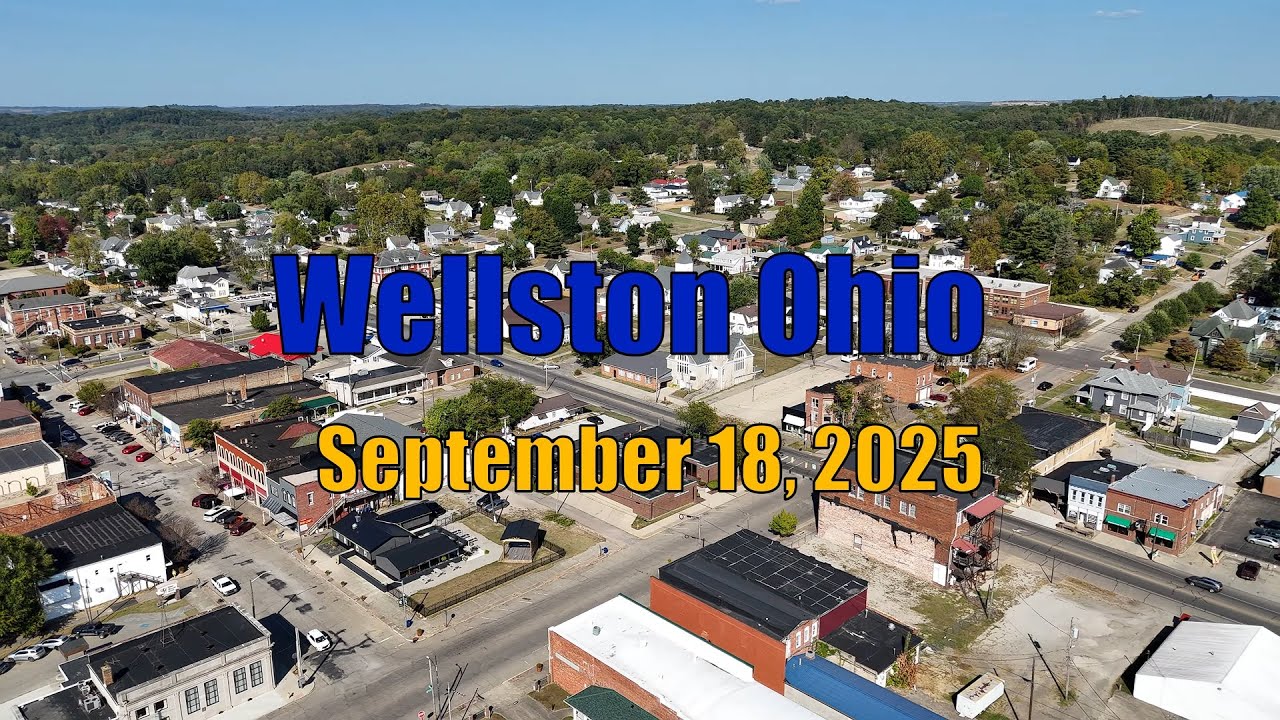 Wellston Ohio on September 18, 2025 drone view in 4K - YouTube