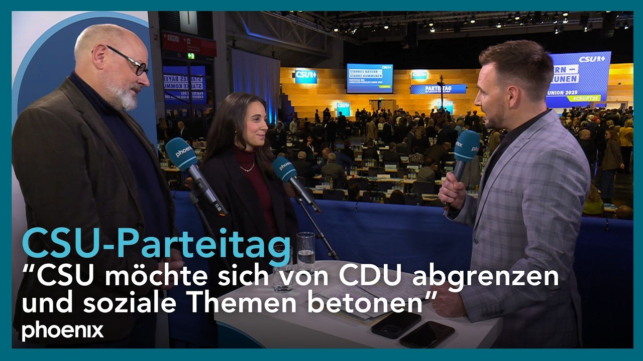 CSU-Parteitag: Vorschau mit Sara Sievert (table.media) und Alexander ...