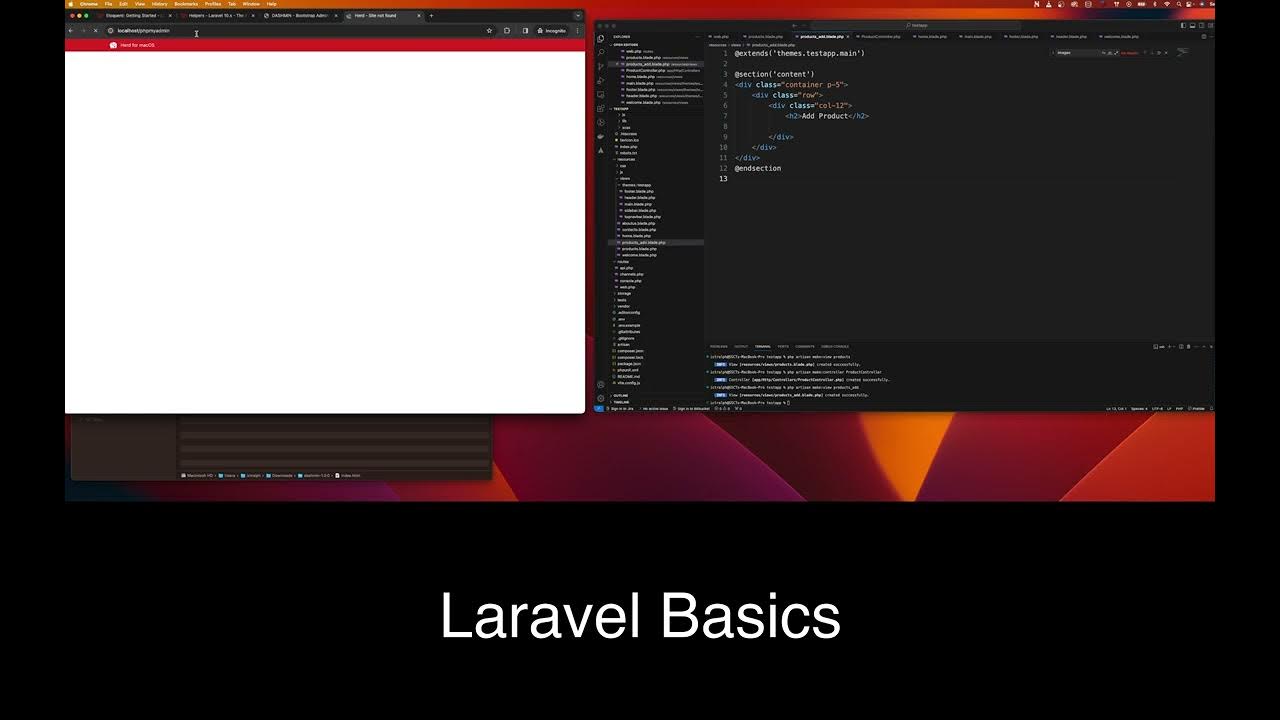 Laravel Basics - CRUD Function (Create) - YouTube
