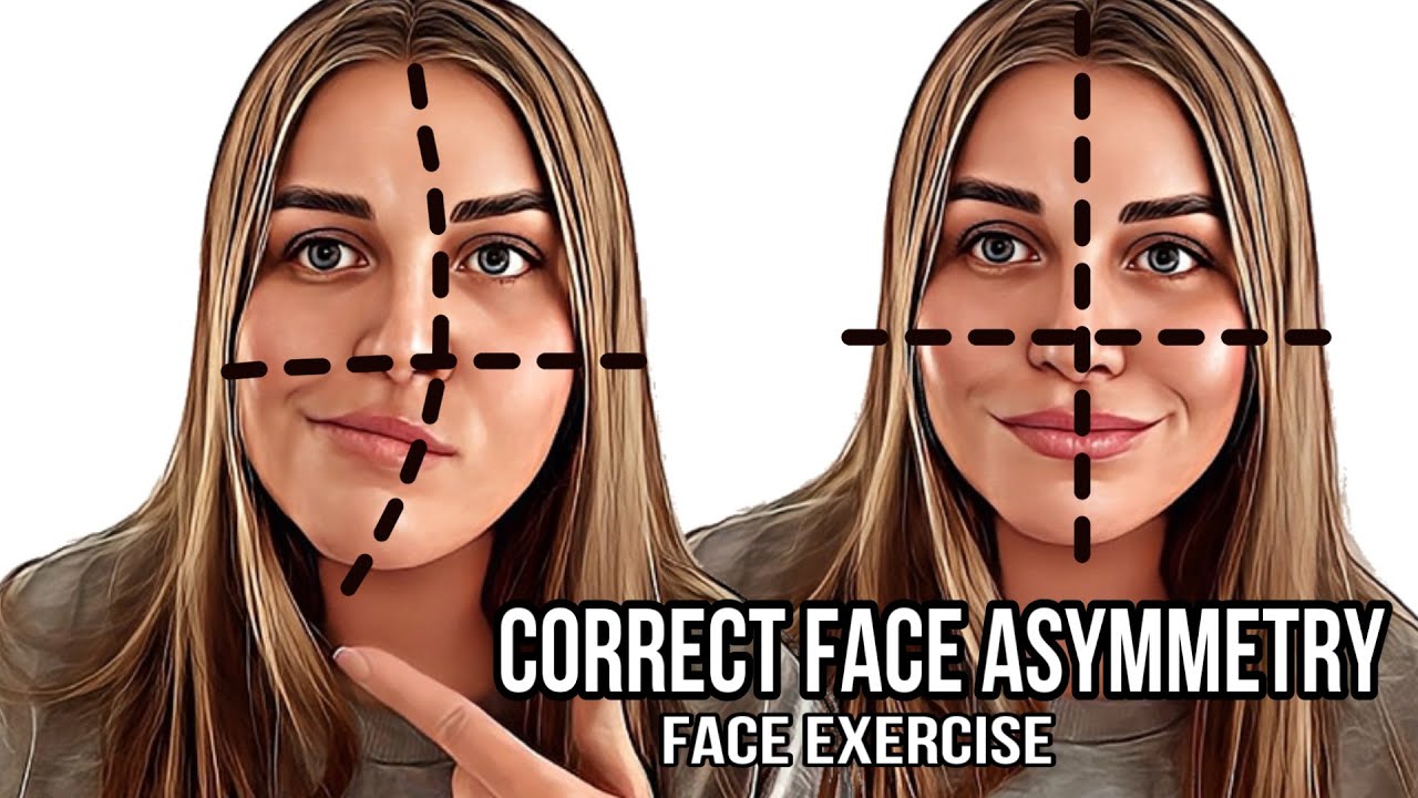 How to get rid FACE ASYMMETRY without surgery. Only face yoga. It works ...