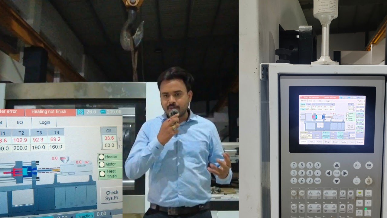 MONITOR / HOME PAGE PLC INJECTION MOLDING MACHINE FOR BEGINNERS - YouTube