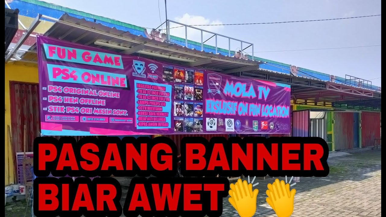 TUTORIAL MEMASANG BANNER BIAR TIDAK SOBEK - YouTube