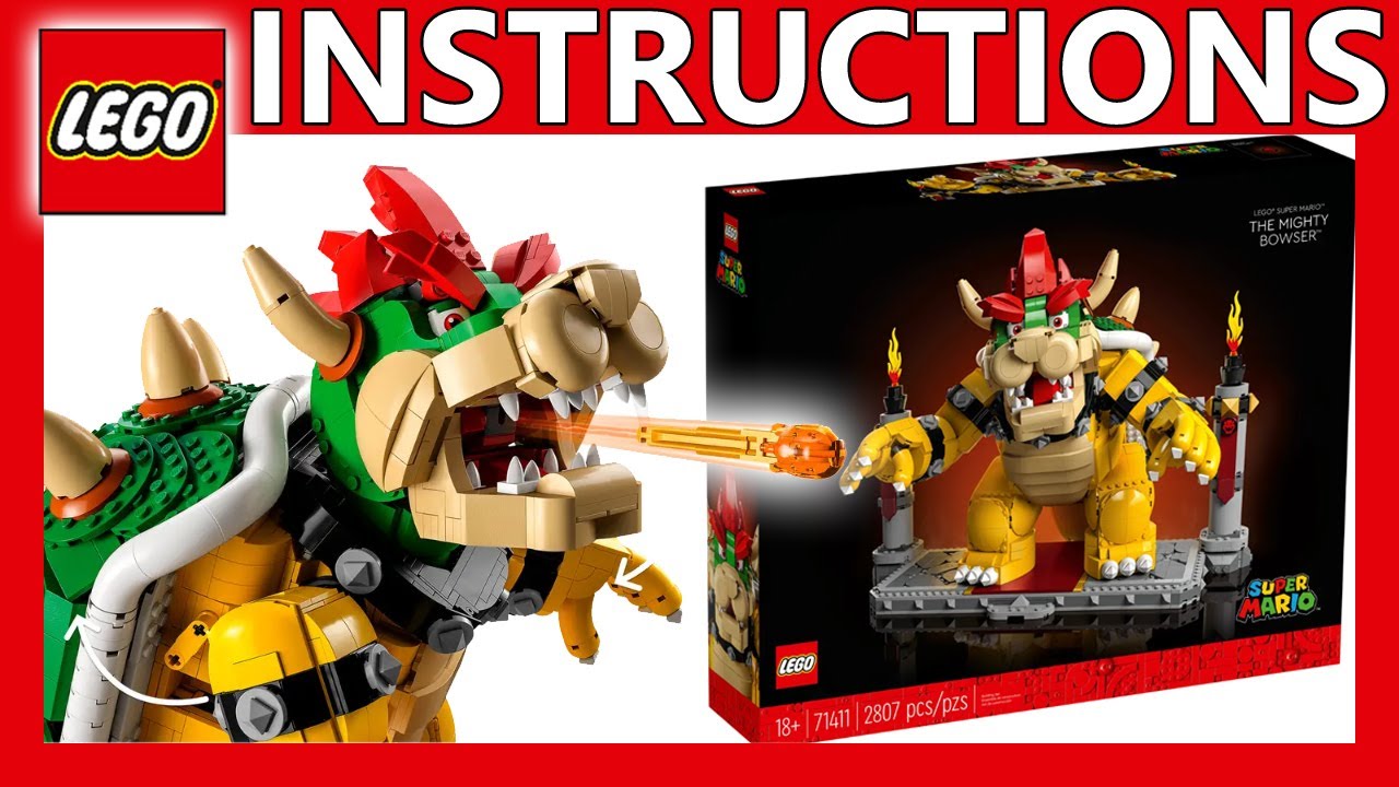 LEGO Instructions | The Mighty Bowser | 71411 | LEGO Super Mario 2022 ...