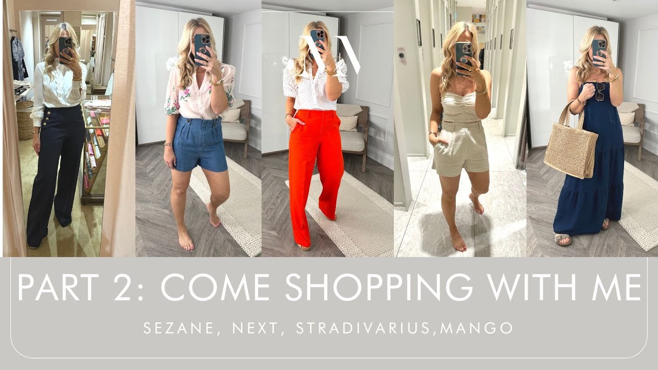 PART 2: Come Shopping With Me to Sezane, Next, Stradivarius, Mango ...