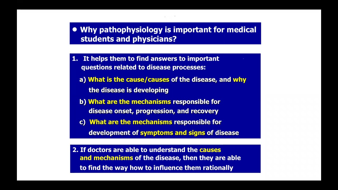lecture 1 pathophysiology for nurse - YouTube