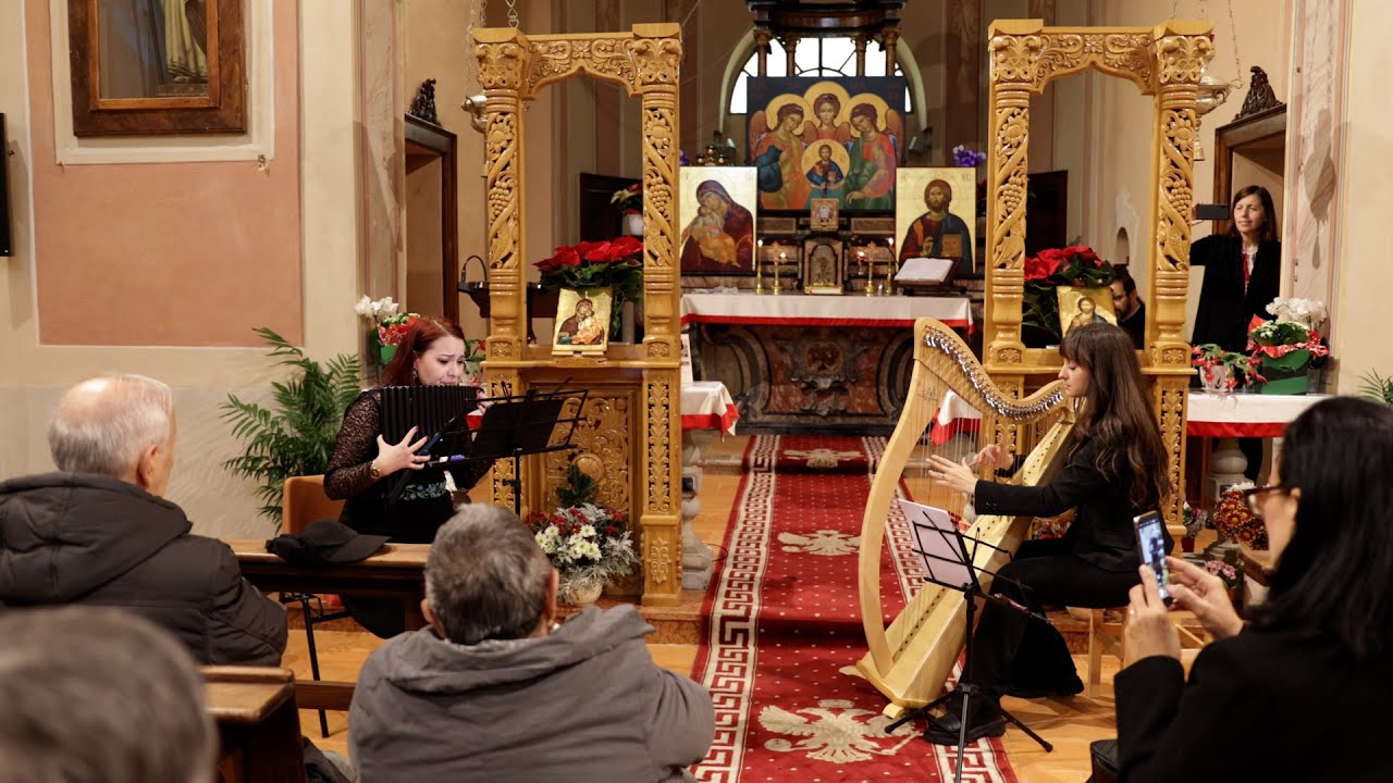 Mariana Preda & Elena Cacciagrano - Panflute & Celtic Harp - YouTube