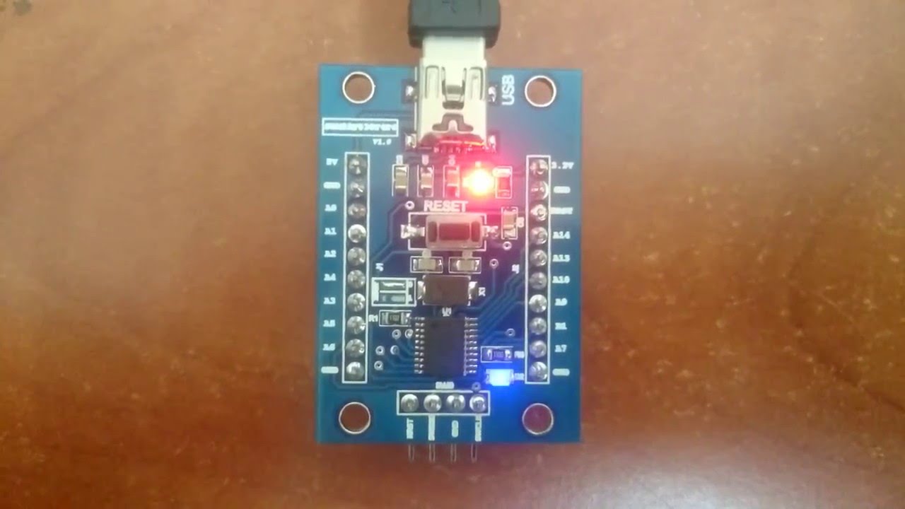 STM32F030F4P6 Mini card - YouTube