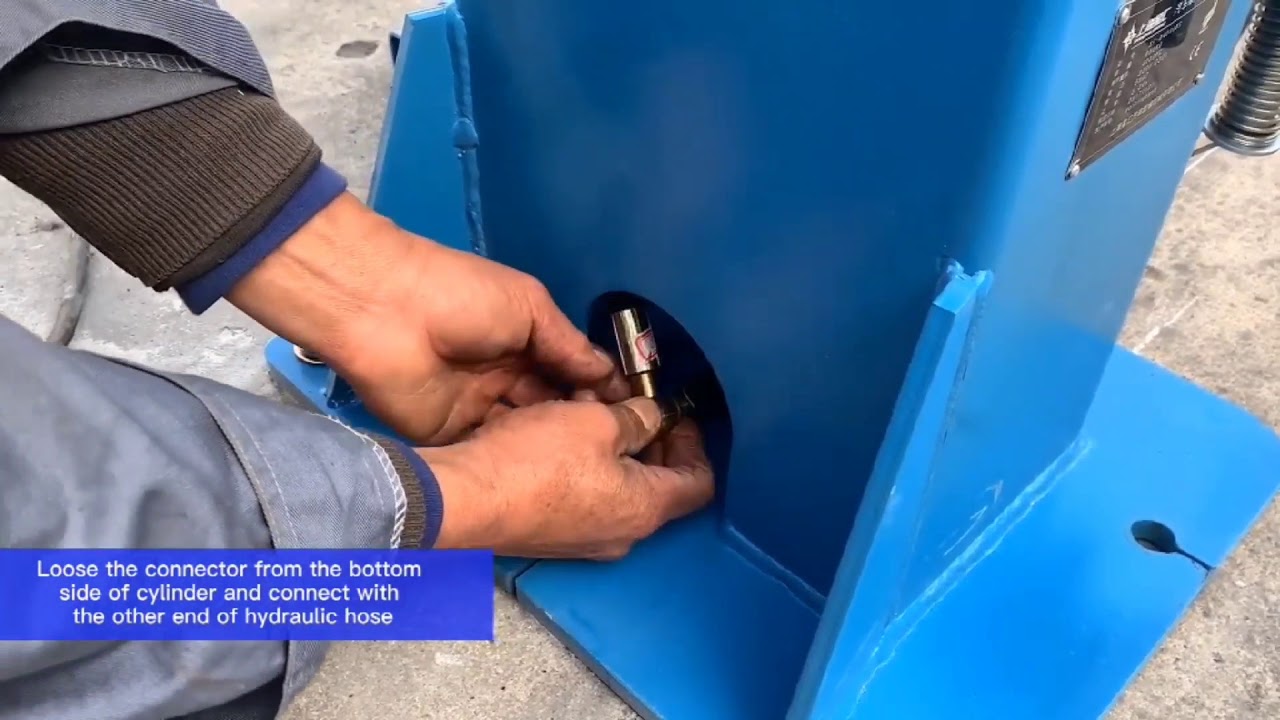Manual single side lock release , 2 post car lift install video - YouTube