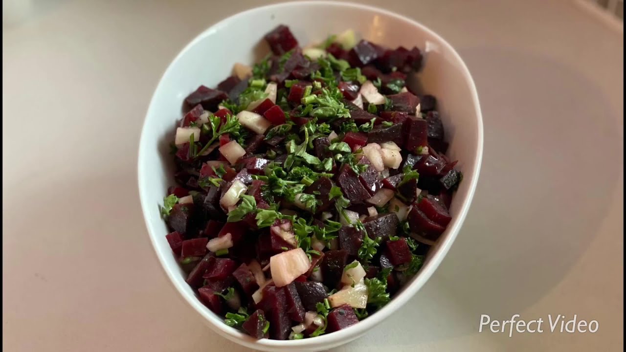 salade froide de betteraves recette facile - YouTube