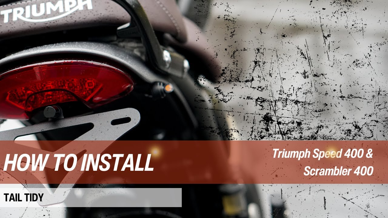 Brogue Triumph Speed 400 & Scrambler 400 Plug & Play Tail Tidy Kit ...