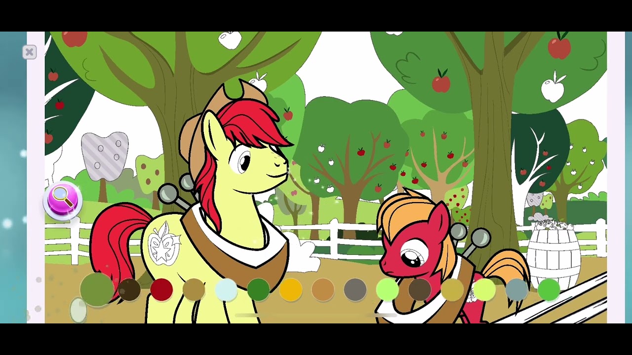 My Little Piny Color By Magic | Big Mac And His Dad | #mlp #unicorns ...