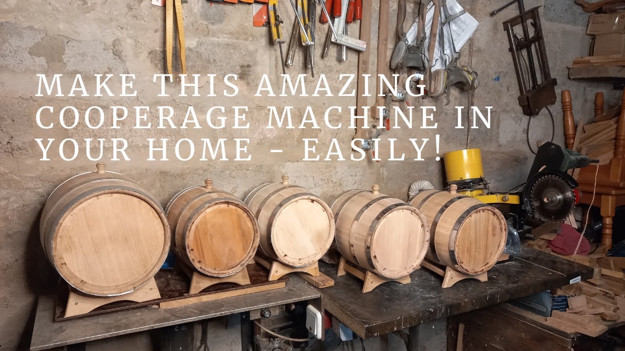 Excellent Homemade Device for Making Wooden Barrels | DIY | How to Make ...