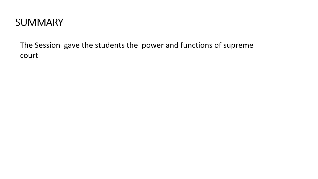 the power and function of supreme court - YouTube