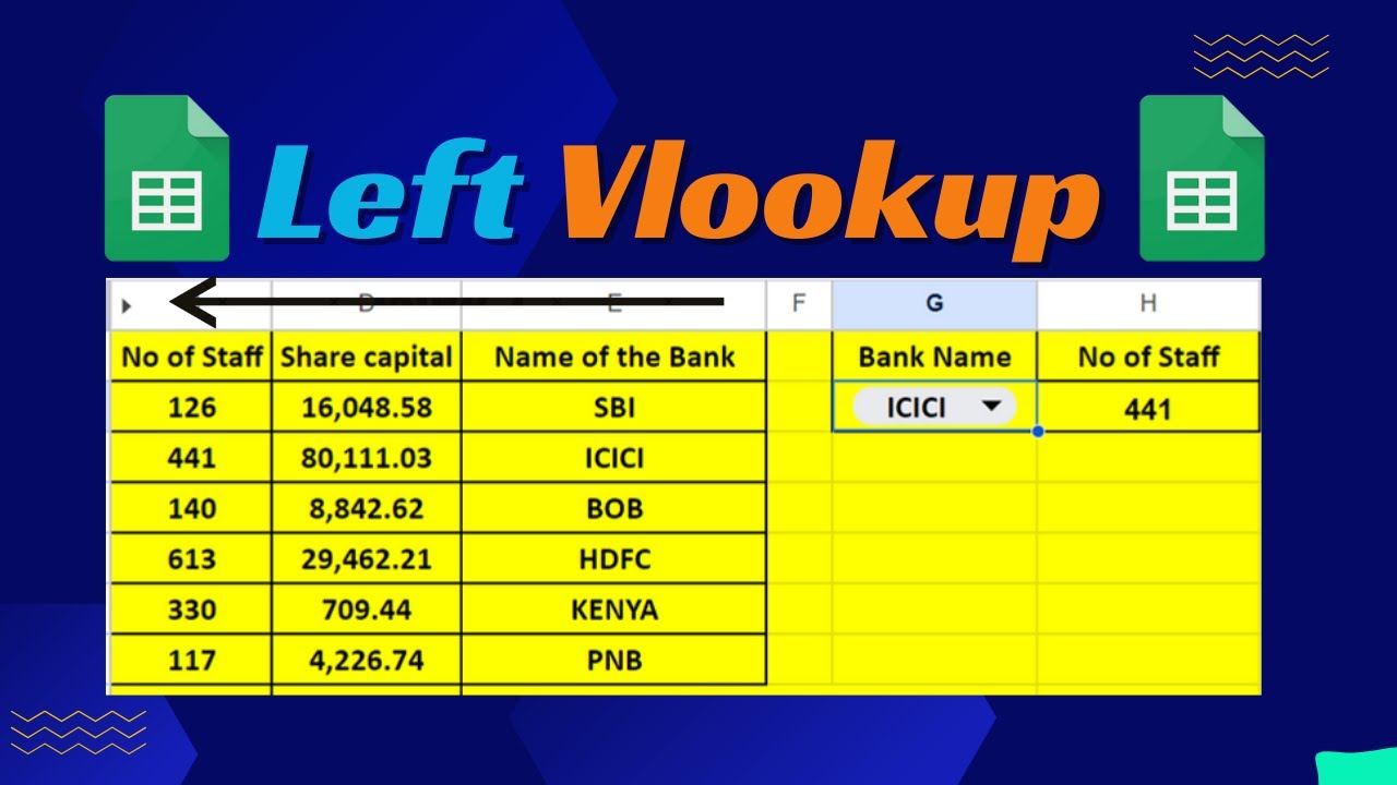 Left Vlookup | Google Sheet - YouTube
