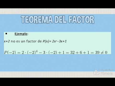 Video explicativo sobre el teorema de Factor y del Resto - YouTube