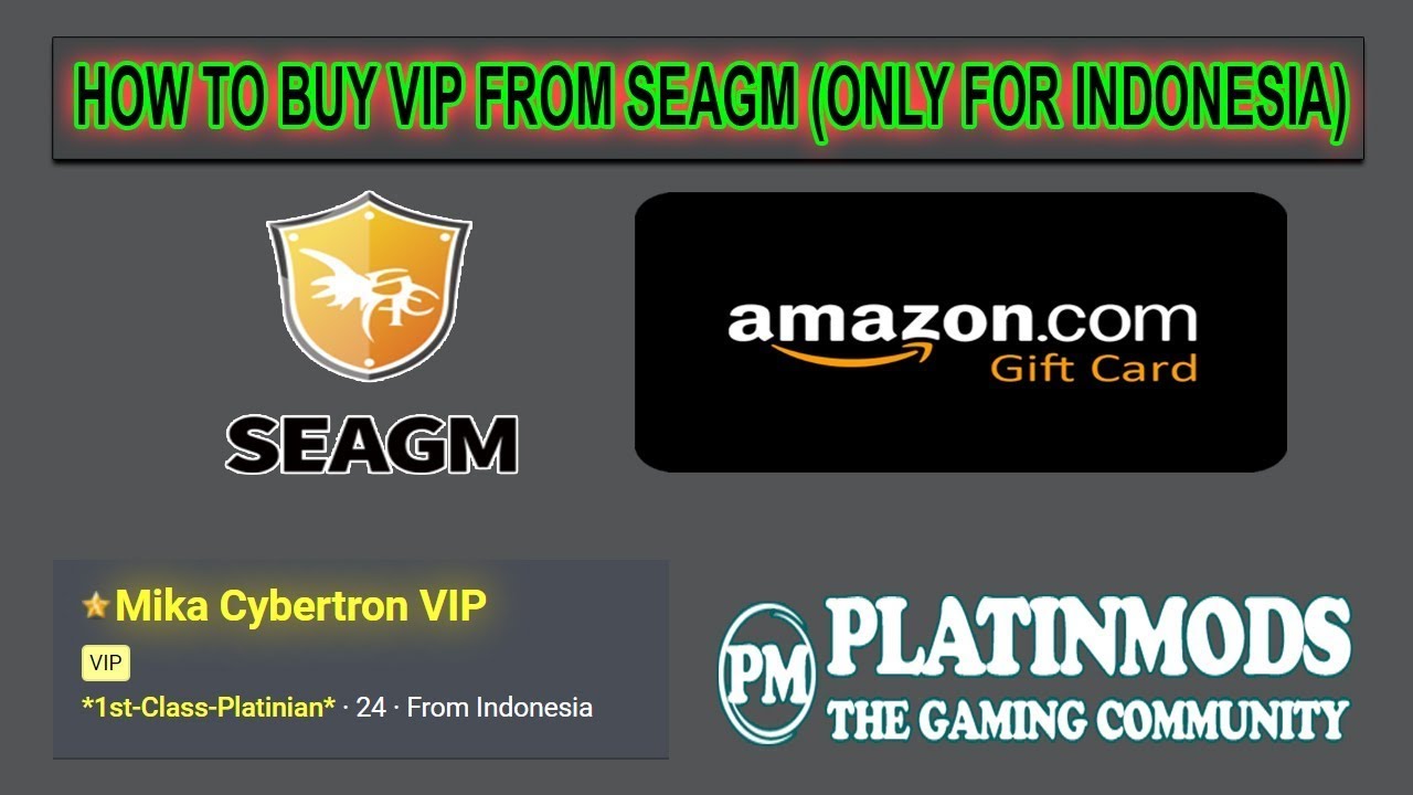 Cara Upgrade VIP Member khusus untuk Orang Indonesia SEAGM - YouTube