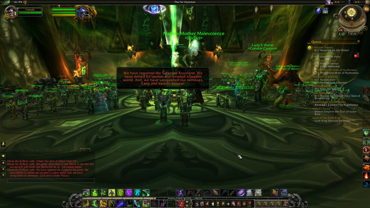 World of Warcraft I am the Slayer! Demon Hunter Legion Quest Guide ...
