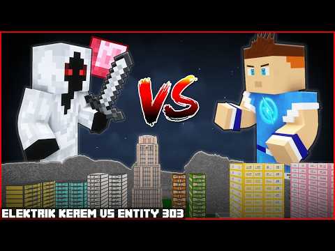 ELEKTRİK ADAM KEREM VS ENTİTY 303! 😱 - Minecraft ZENGİN VS FAKİR HAYATI