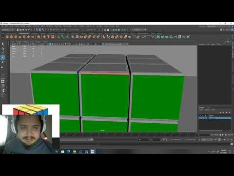 how to make a rubix cube in maya - YouTube