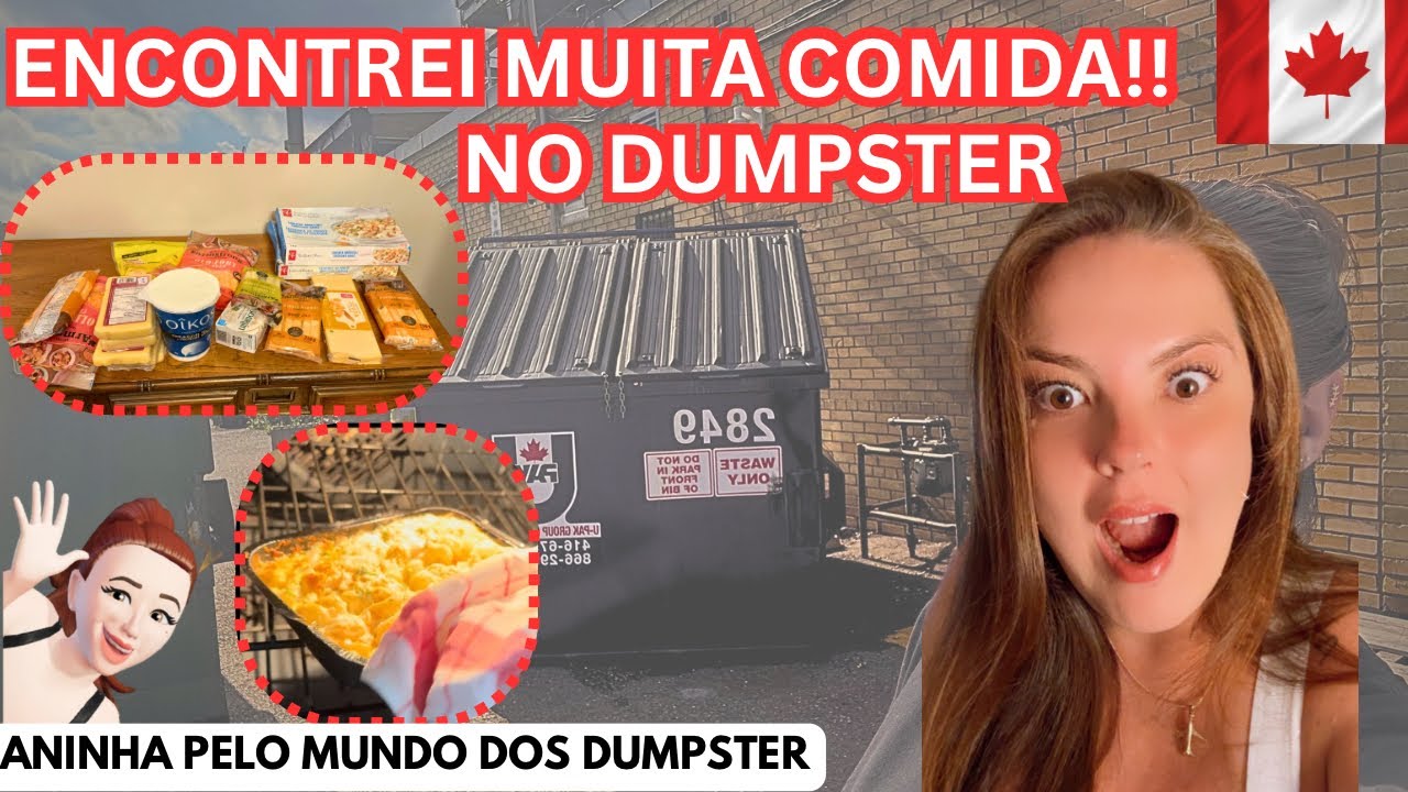 DUMPSTER DIVING RECHEADO DE PRODUTOS NO CANADÁ 🇨🇦 - YouTube