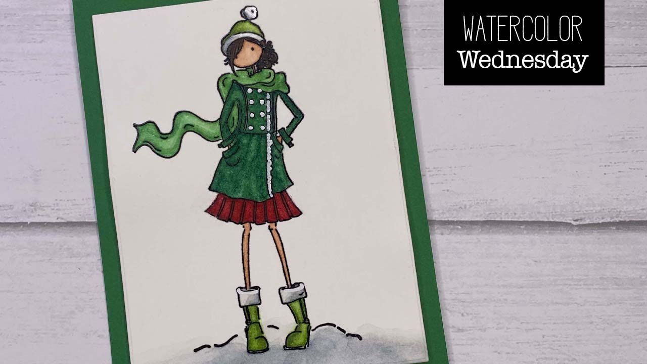 Watercolor Wednesday | Quinn and her Boots - YouTube