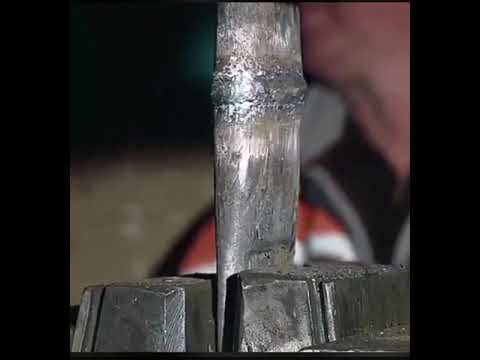 Tensile test the strength of a weld - YouTube