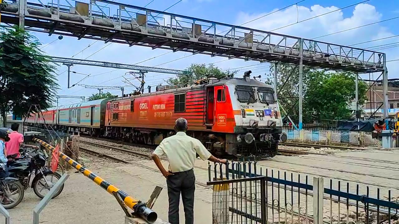 Dangerous Aggressive GOEL TMT Wap7 Leads Chhattisgarh SK Express ...