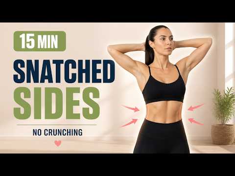 15 Min Oblique Pilates: The Waist Definition Crunches Skip
