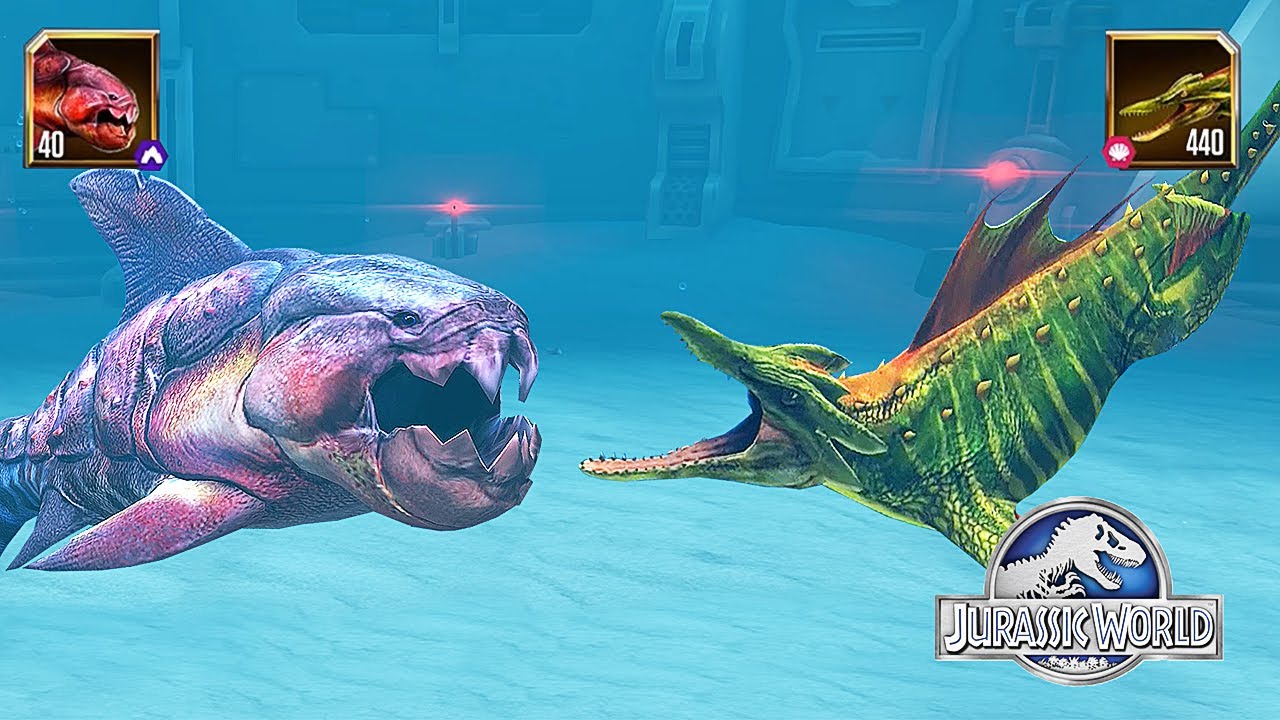 DUNKLEOSTEUS VS KRONOSAURUS - AQUATIC TOURNAMENT || JURASSIC WORLD THE ...