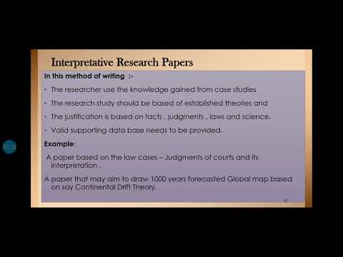 15 : Research writing - Interpretative Research Paper - YouTube