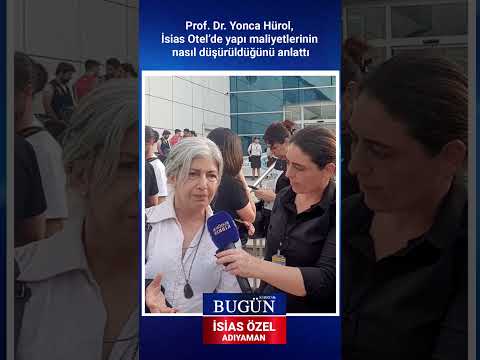 Prof. Dr. Yonca Hürol, İsias Otel'de yapı maliyetlerinin nasıl düşürüldüğünü anlatıyor