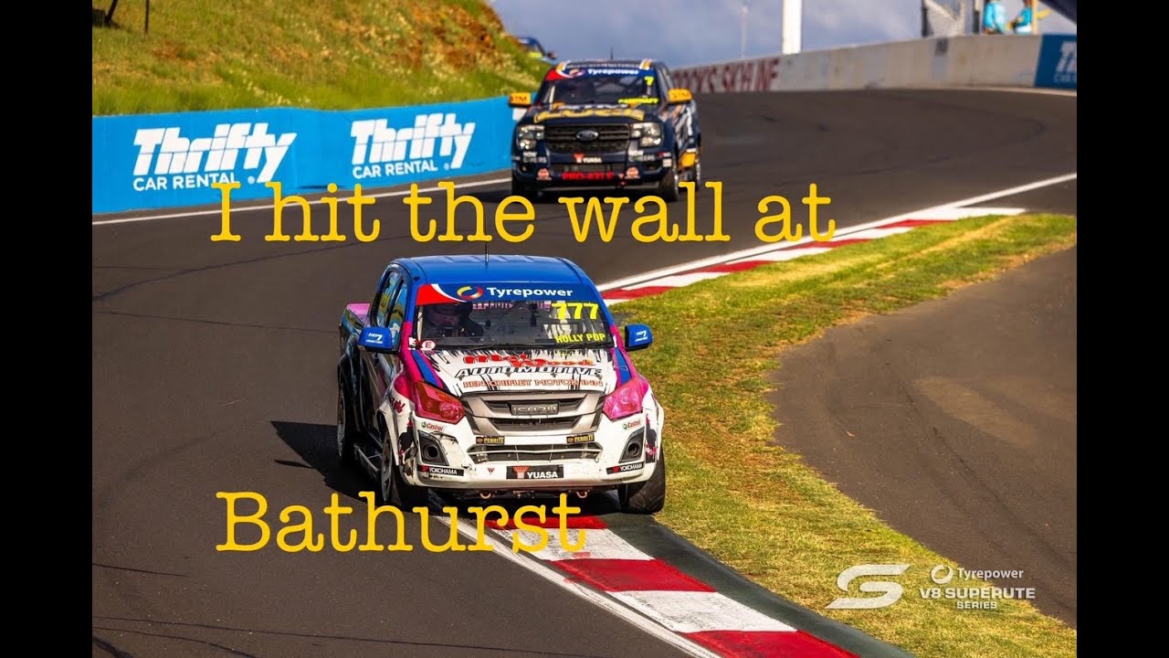 Holly ended up in the wall at Bathurst. Not the weekend she was ...