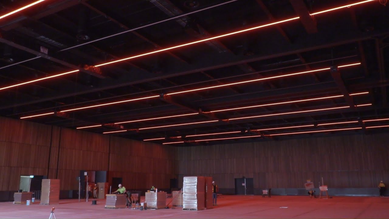 CENTREPIECE at Melbourne Park nears completion - YouTube