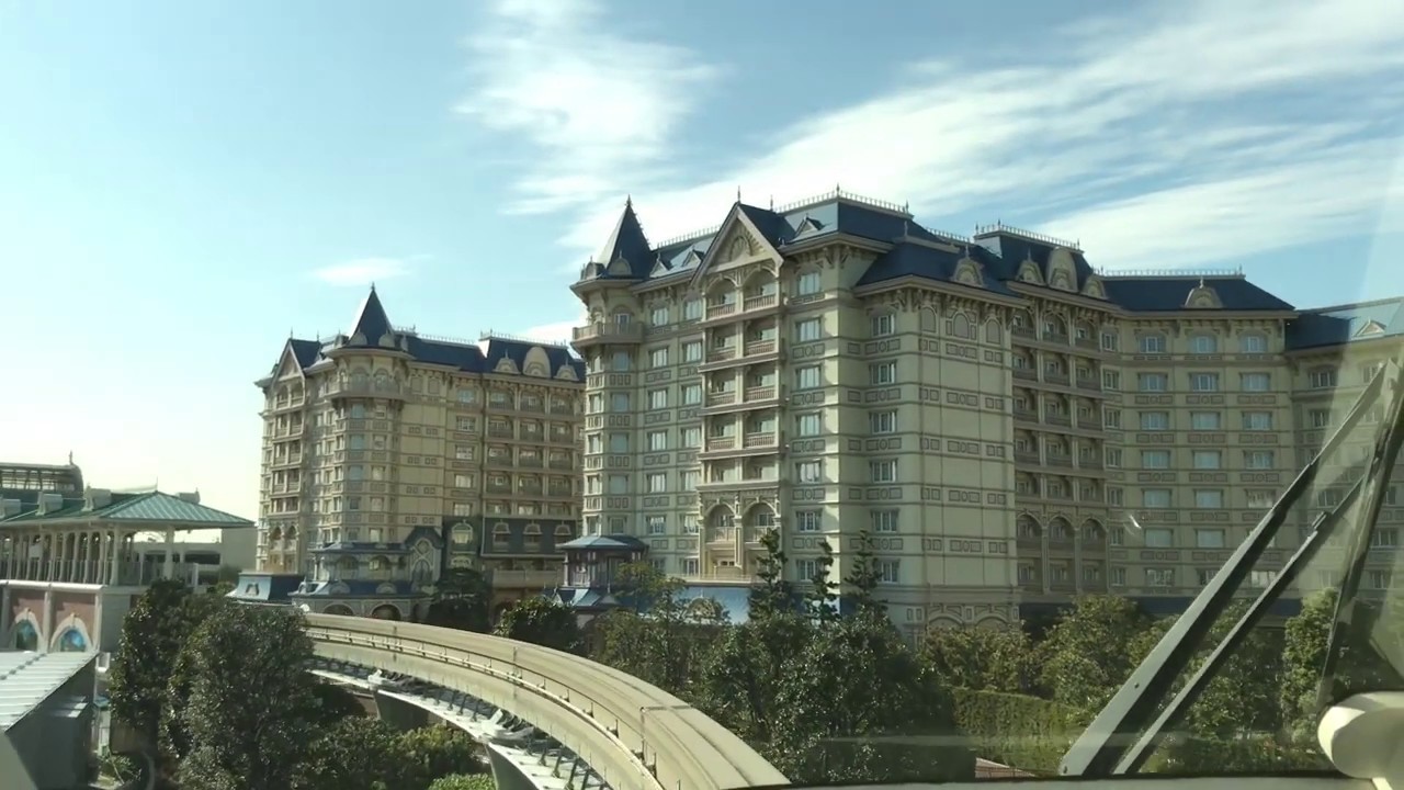 Tokyo Disney Resort Line Monorail Full Loop Ride Along front seat ...