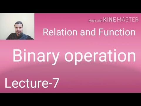 Relation and Function-Binary operation - YouTube