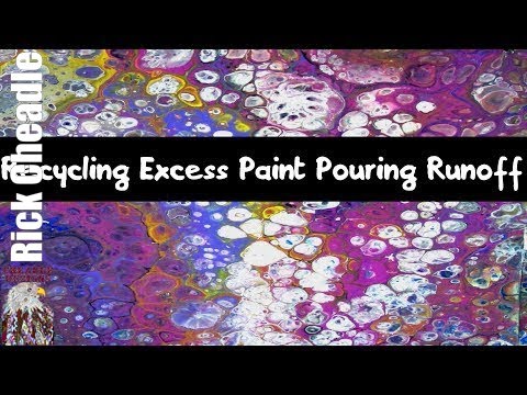 78. How I recycle the excess runoff from my Paint Pouring Projects and ...