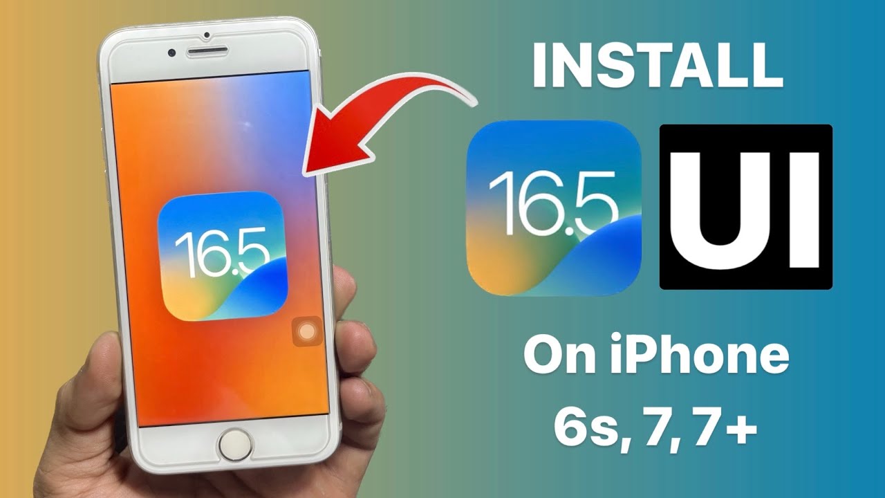 Install iOS 16.5 UI on iPhone 7, 6s, 6, 5s - iOS 16.5 Update for older iPhones - YouTube