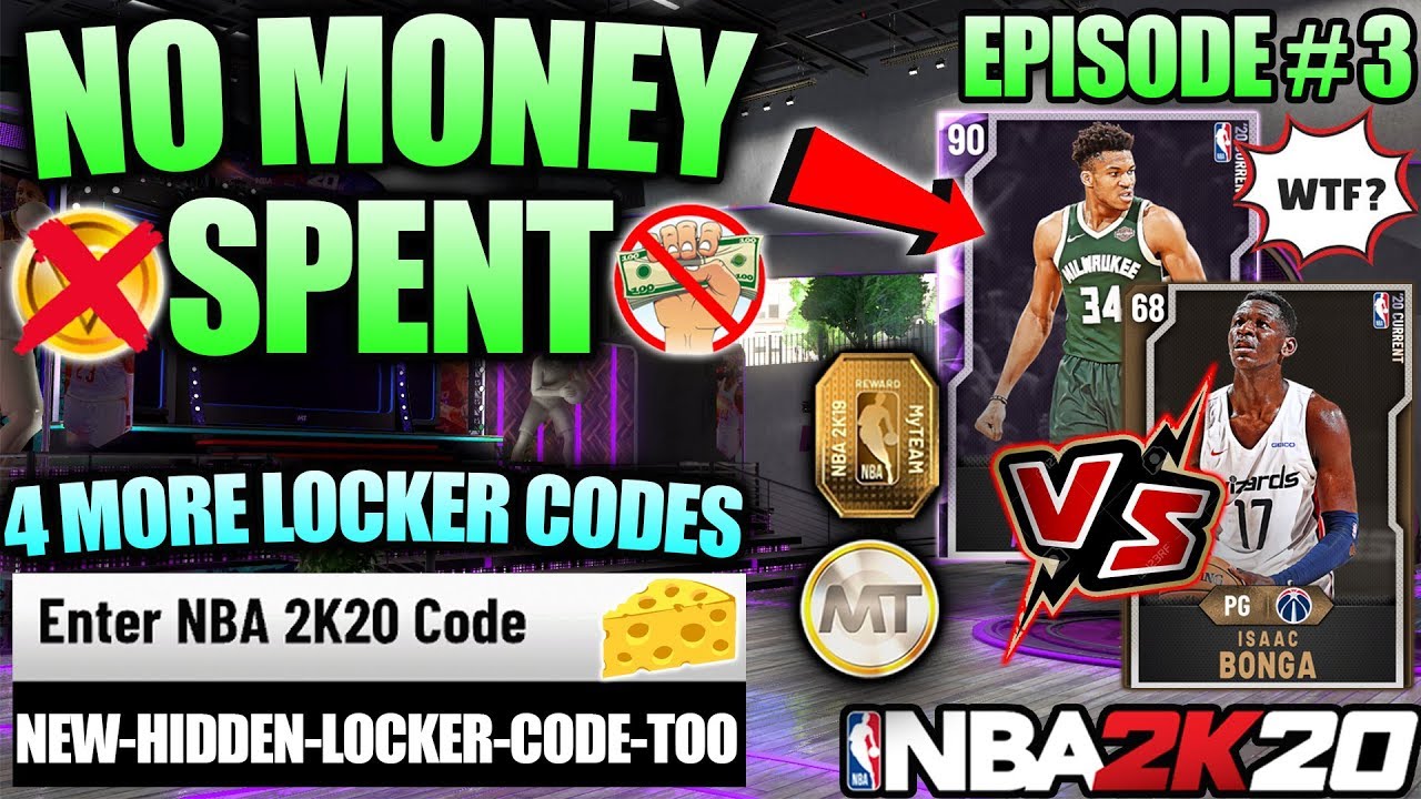 NBA 2K20 NO MONEY SPENT #3 - 4 NEW LOCKER CODES AND 2K CHEESED MY NEW ...