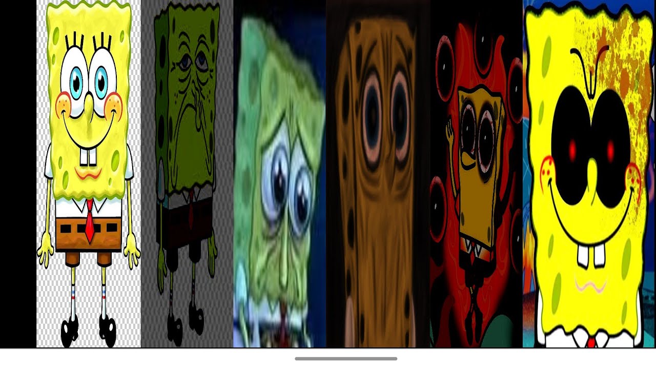 SpongeBob SquarePants Becoming Uncanny. Ultra Extended 50 phases! - YouTube