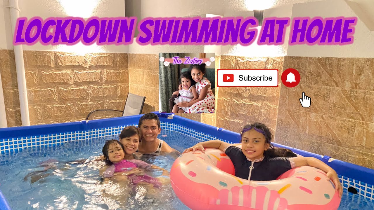 Lockdown Swimming | Swimming at Home | Intex Pool | The Zizters - YouTube