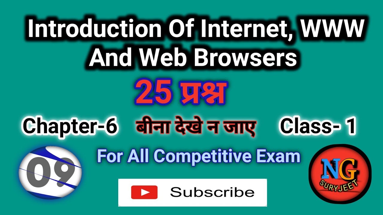 Introduction Of Internet WWW And Web Browser 25 MCQs। Internet 25 ...
