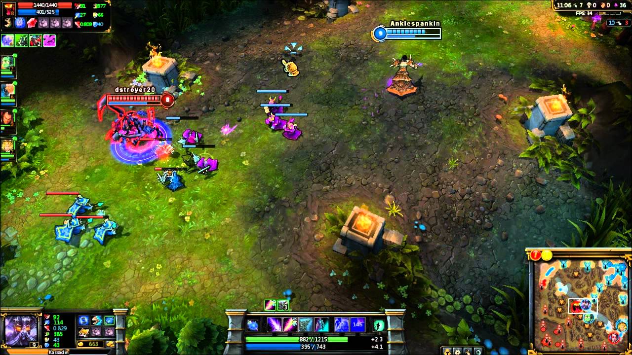 League of Legends - Perfect Pro Kassadin - The Godlike Menace - YouTube