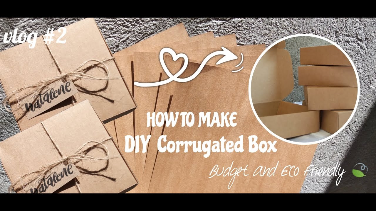 STUDIO VLOG || HOW TO MAKE DIY Boxes for packaging - Eco Friendly ☘️🍃 ...