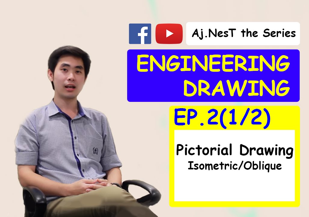 Engineering Drawing Ep. 2(1/2) : Pictorial Drawing Isometric/Oblique ...