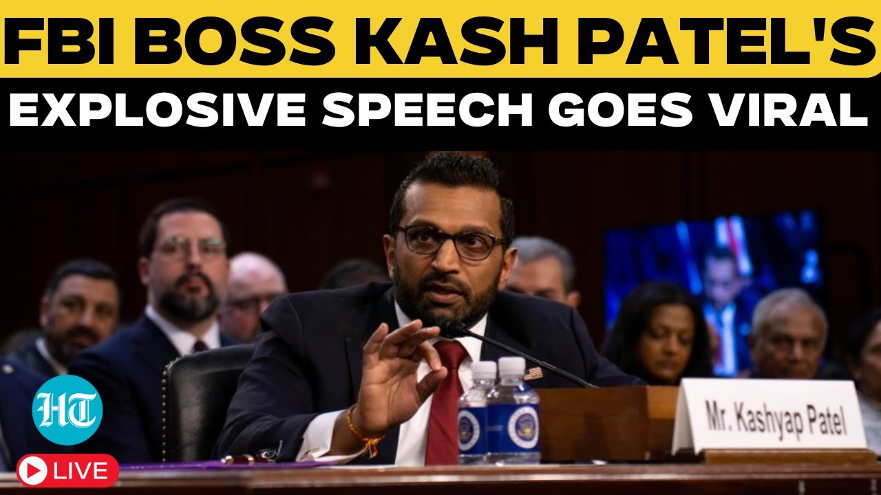 Kash Patel Speech Live | ‘Now I Won’t…’ – New FBI Chief’s Explosive Speech Goes Viral | Trump ...